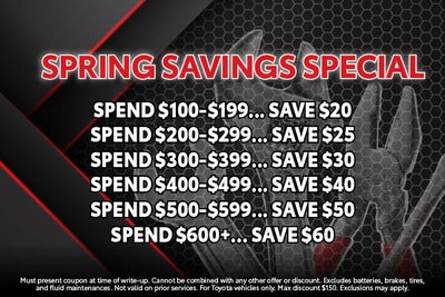 Toyota Service Specials & Coupons